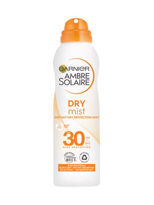 Garnier Ambre Solaire Dry Mist Protection Spray SPF30 | Marron’s Pharmacy