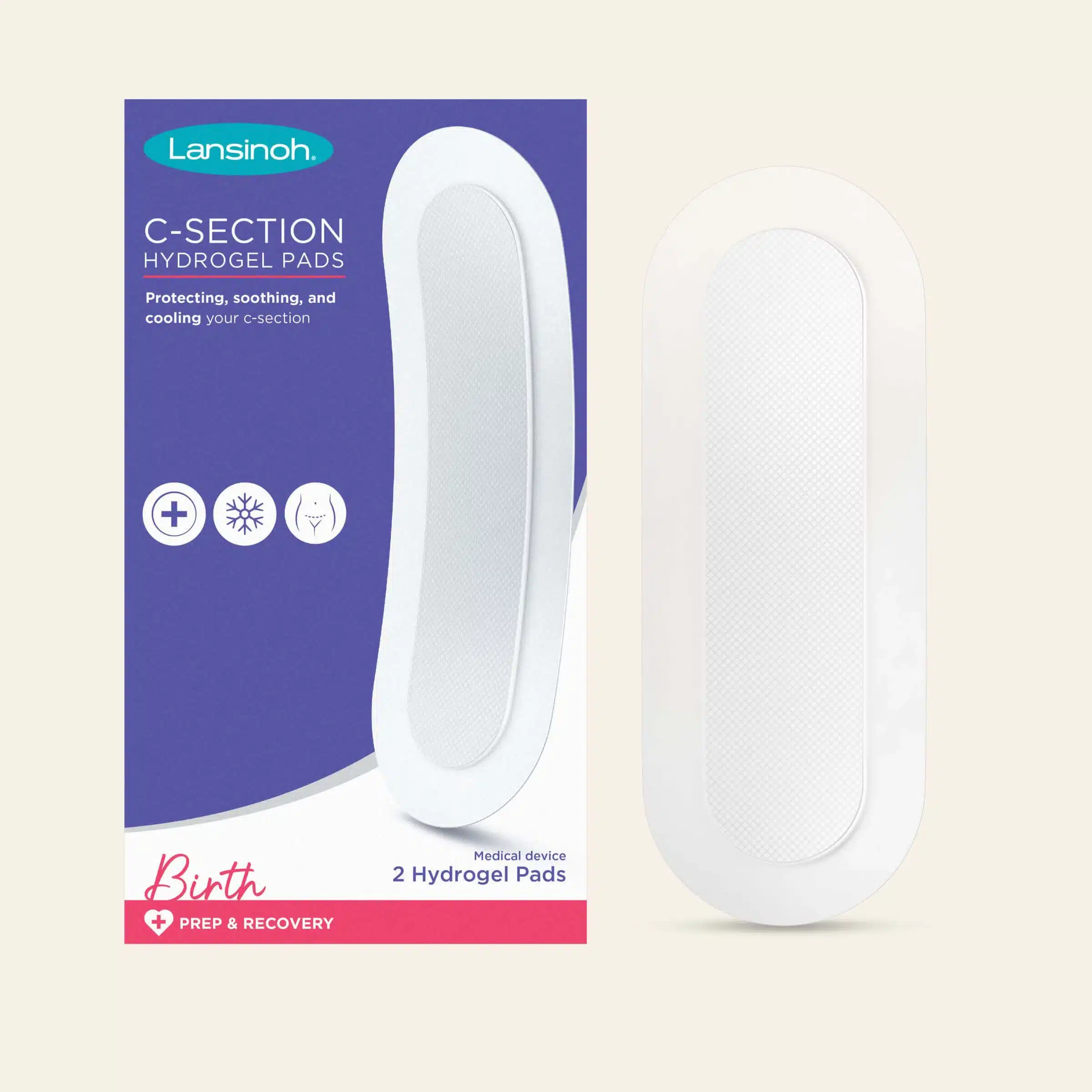 Lansinoh | C-Section Pads | Post Birth Recovery | Hydrogel Pads